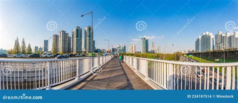 Panoramic Shot Of Daebang Dong In Dongjak Gu Seoul South Korea Stock