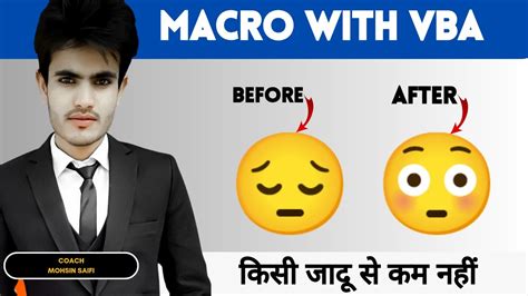 How To Write Macro In Vba Hindi Excel Vba Introduction Vba Tutorial