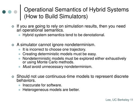 ppt hybrid system modeling operational semantics issues powerpoint