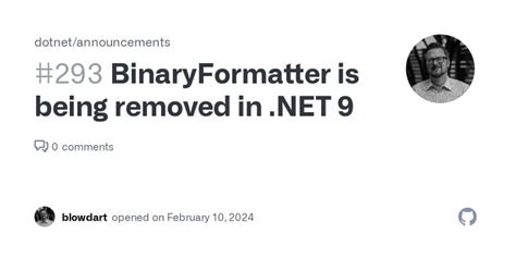 Pedro Duarte On Linkedin Binaryformatter Is Being Removed In Net 9