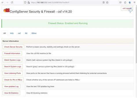 How To Install CSF Config Server Firewall On Debian