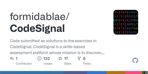 GitHub Formidablae CodeSignal Code Submitted As Solutions To The Exercises In CodeSignal