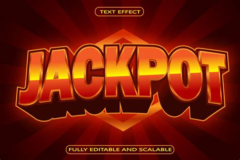 Jackpot Editable Text Effect Graphic By Maulida Graphics · Creative Fabrica