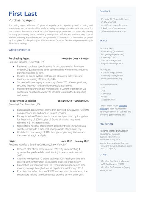 Fashion Buyer Resume Example For 2022 Resume Worded