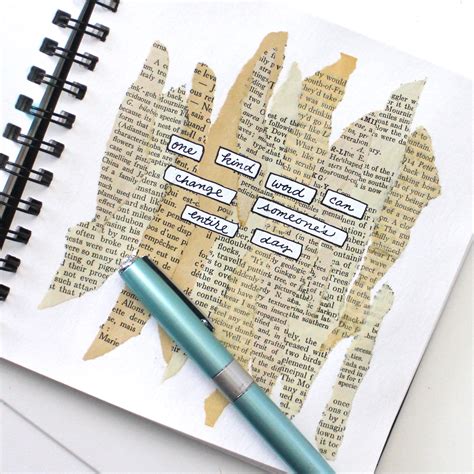How To Make Easy Word Boxes In Mixed Media With Correction Tape