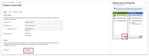 how to set up and configure an azure bot resource sendent