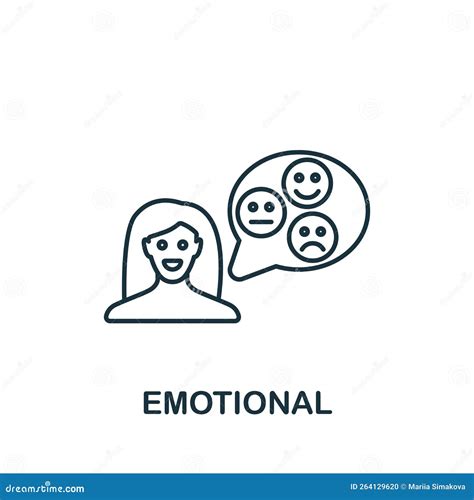 Emotional Icon Monochrome Simple Life Skills Icon For Templates Web Design And Infographics