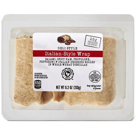 Park Street Deli Italian Wrap Same Day Delivery Or Pickup Aldi