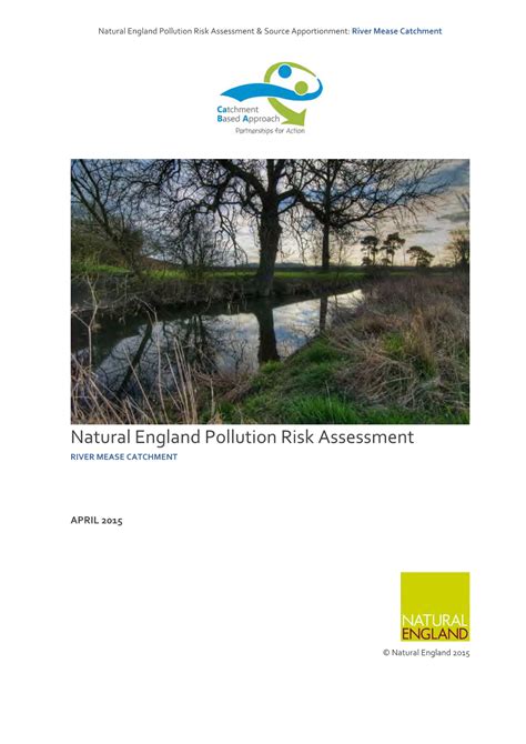 Natural England Pollution Risk Assessment And Source Apportionment River Mease Catchment Docslib
