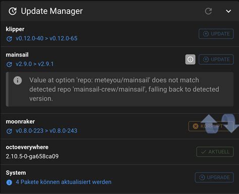 Updates Errors On System Configs General Discussion Klipper