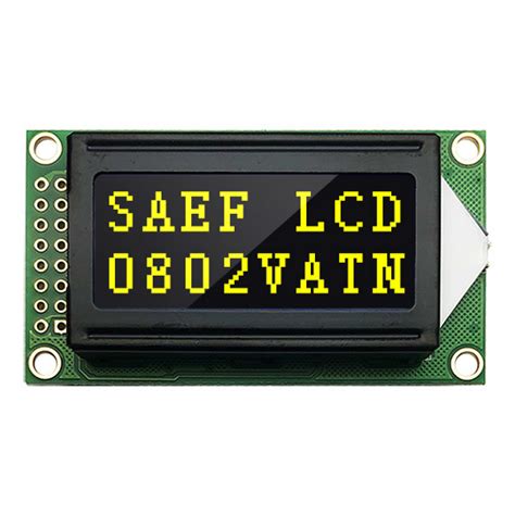 Vatn 8x2 Character Lcd Module Display 5×8 Dots With Cursor Alphanumeric Display