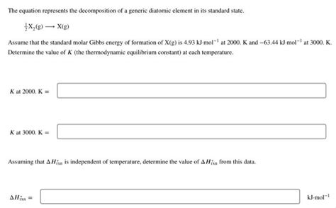 Solved The Equation Represents The Decomposition Of A