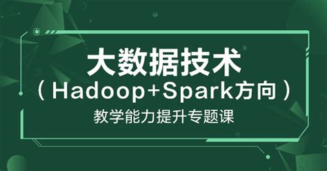 大数据技术（hadoop spark）教学能力提升专题课 人邮教师