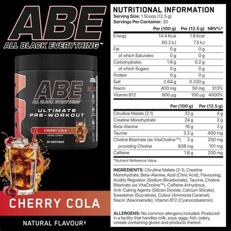 Buy Applied Nutrition All Black Everything Abe Pre Workout