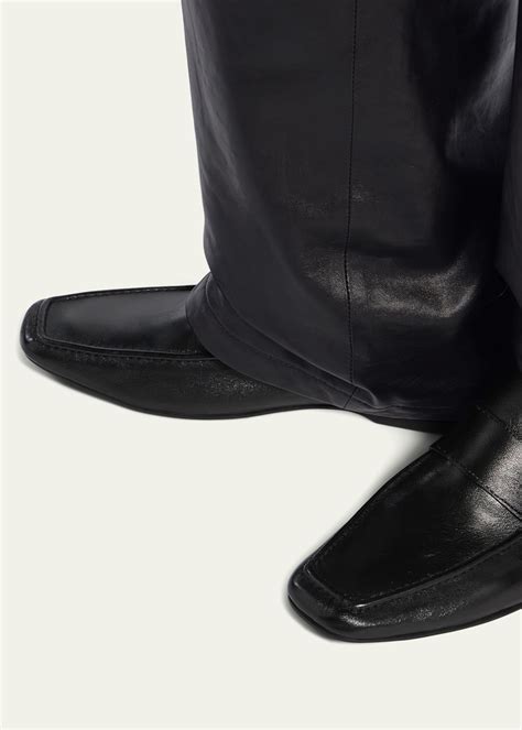 Balenciaga Mens Palermo Bb Goatskin Loafers Bergdorf Goodman