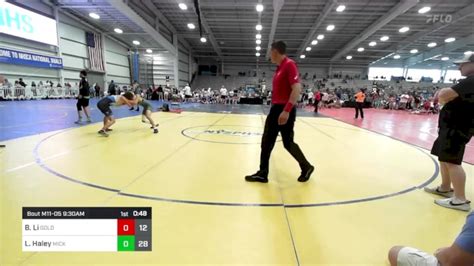 127 Lbs Rr Rnd 2 Bruce Li Golden Barracuda Vs Lashawn Haley Mickys Maniacs White