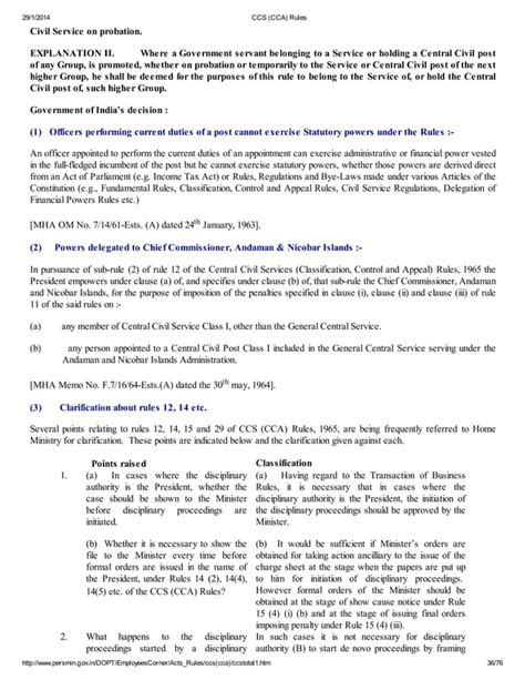 Ccs Cca Rules Pdf