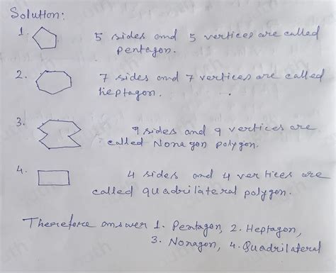 solved count the number of sides in each polygor then identify the