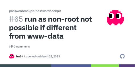 Run As Non Root Not Possible If Different From Data · Issue 65 · Passwordcockpit