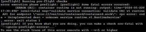Preflight Running Pre Flight Checkserror Execution Phase Preflight
