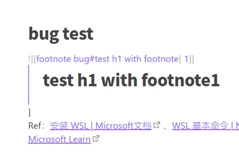 Bug当双链是文章内添加了脚注的heading标题时会出现若干bug 建议反馈 Obsidian 中文论坛