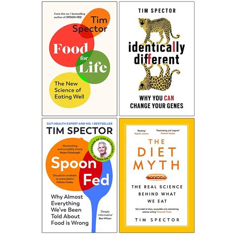 Tim Spector Collection 4 Books Set Food For Life Hardcover