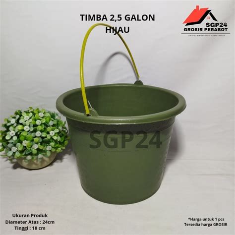 Jual Khado Plast Ember Timba 2 5 Galon Hijau Plastik Ember Hijau Plastik Shopee Indonesia