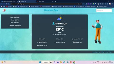 Finally I Have Developed A Weather App Using Reactjs Aditya Pratap