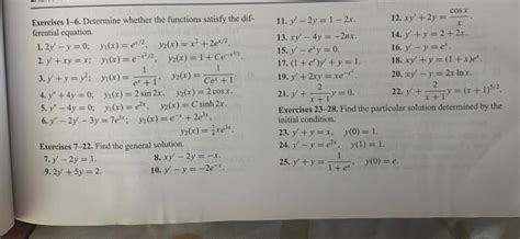Solved Exercises 1 6 Determine Whether The Functions