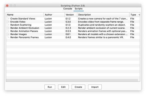 Scripting Console