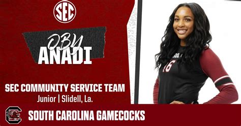 Oby Anadi Earns Place On Sec Volleyball Community Service Team