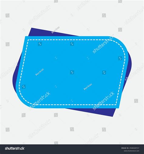 Rounded Parallelogram Shape Blue Color Seventh Stock Vector Royalty Free 2546420717 Shutterstock