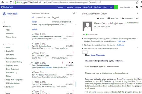 Microsoft Office 365 Web Access