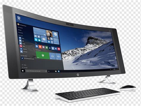 휴렛 팩커드 인텔 Hp Envy 곡선 34 A010 올인원 휴렛 팩커드 텔레비전 전자 제품 컴퓨터 Png Pngwing