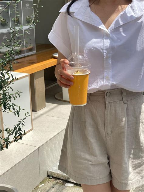 앤드 소매 롤업 반팔 셔츠 남방 카라 루즈핏 블라우스 퍼플 화이트 연보라