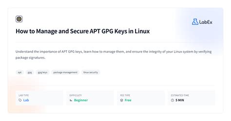 how to manage and secure apt gpg keys in linux labex
