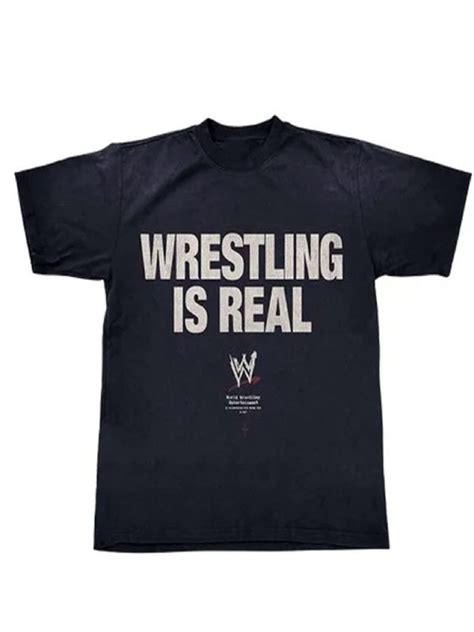 Travis Scott Wrestling Is Real Black T Shirt New Arrival