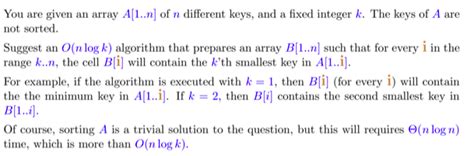 Solved You Are Given An Array A1n Of N Different Keys And