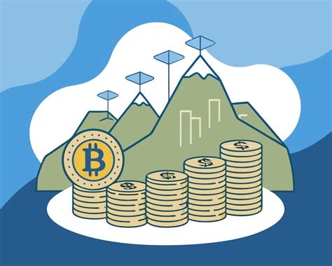 Blockchain Technology Bitcoin Crypto Growth With Chart Premium Ai Generated Image