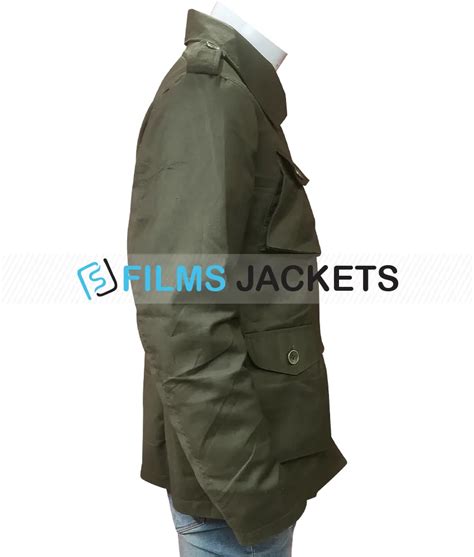 Wayne Shark Jacket Wayne Shark Mckenna Green Cotton Jacket