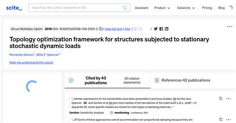 Topology Optimization Framework For Structures Subjected To Stationary