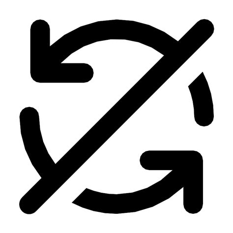 Sync Slash Vector Svg Icon Svg Repo