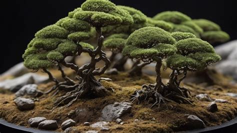 Premium Photo Mini Bonsai Forest