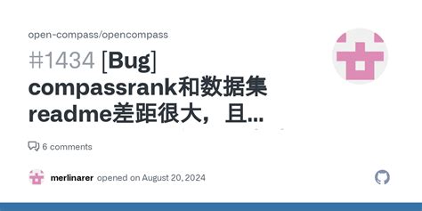 Bug Compassrank和数据集readme差距很大，且compassrank的配置文件无法获取 · Issue 1434 · Open Compassopencompass