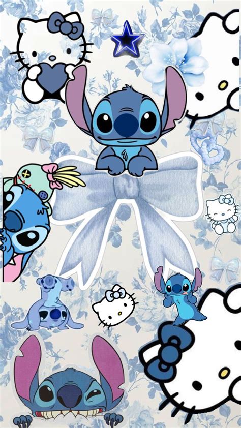 Who Loves Stitch And Hello Kitty Hello Kitty Wallpaper Wallpaper
