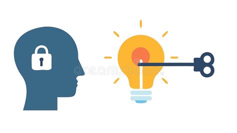 Unlocking Ideas Icon Problem Solving And Creative Solutions Vector