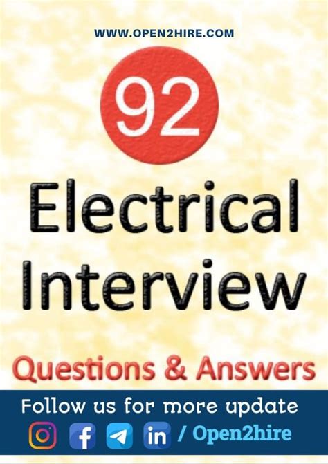 Electrical Interview Questions With Answers
