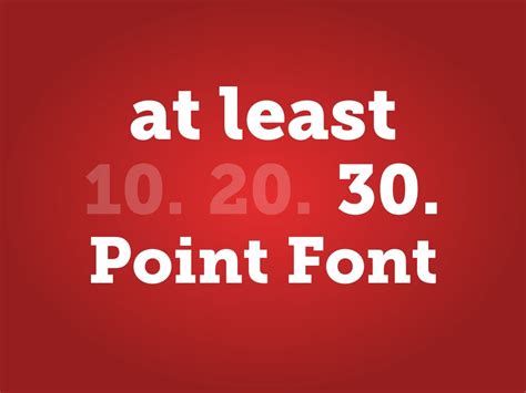 Point Font 10 20 30