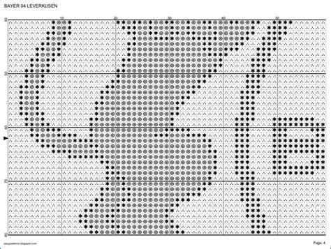 Easy Patterns Bayer 04 Leverkusen Cross Stitch Pattern