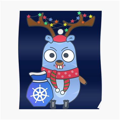 Golang Gopher And Kubernetes Poster By Stanley UK Redbubble
